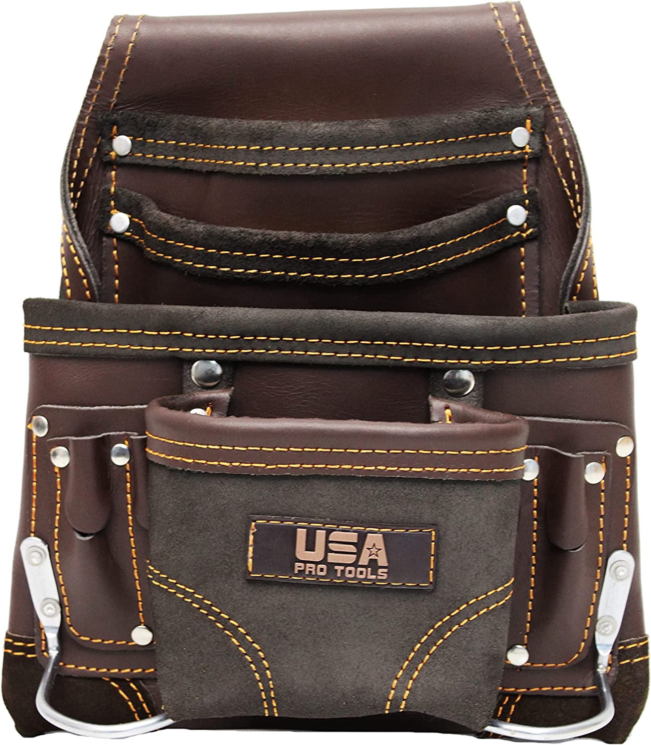 Leather Tool Pouch for Carpenter | for Electricians, Plumbers, Handyman ...