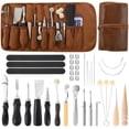 Leather Tooling Kit - Comprehensive Leather Working Kit for Beginners ...