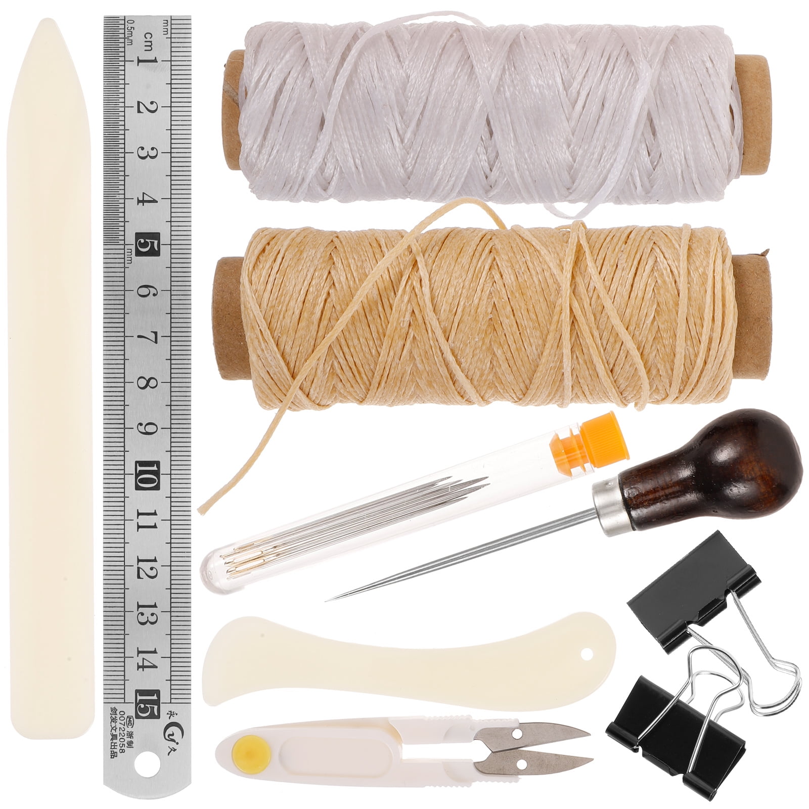 Leather Tools Crafts Book Binding Kit for Beginners Leather Tool Kit ...