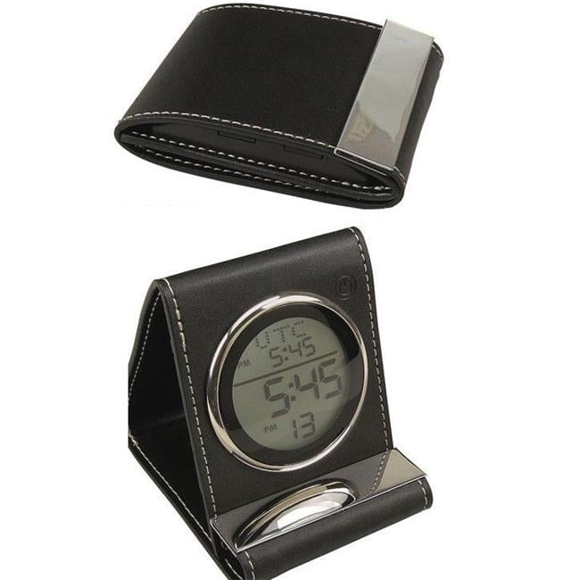 Leather Travel Alarm Clock - Walmart.com