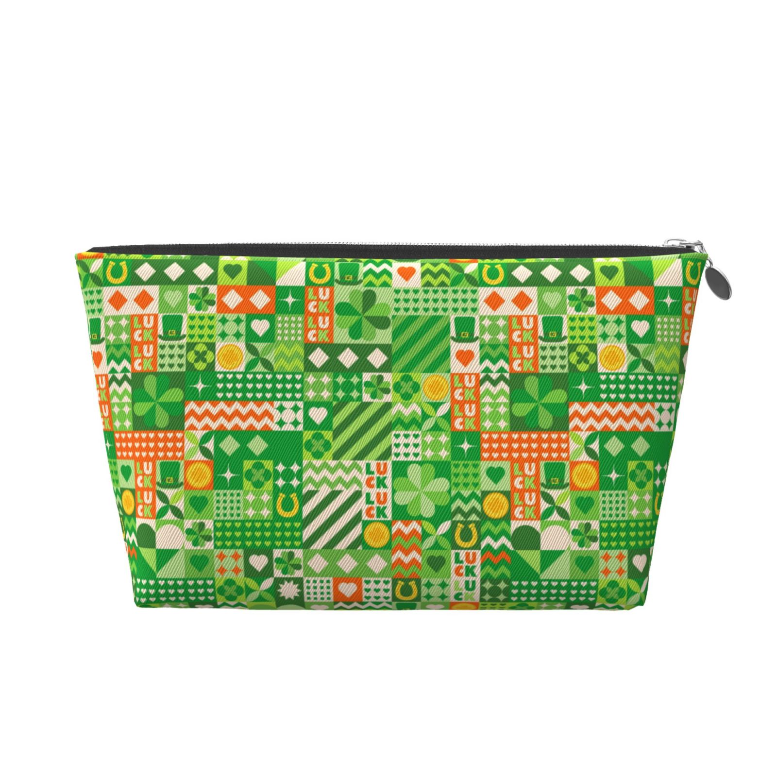 Leather Travel Toiletry Bag for Women and Men St Patrick's Day6 Leather ...