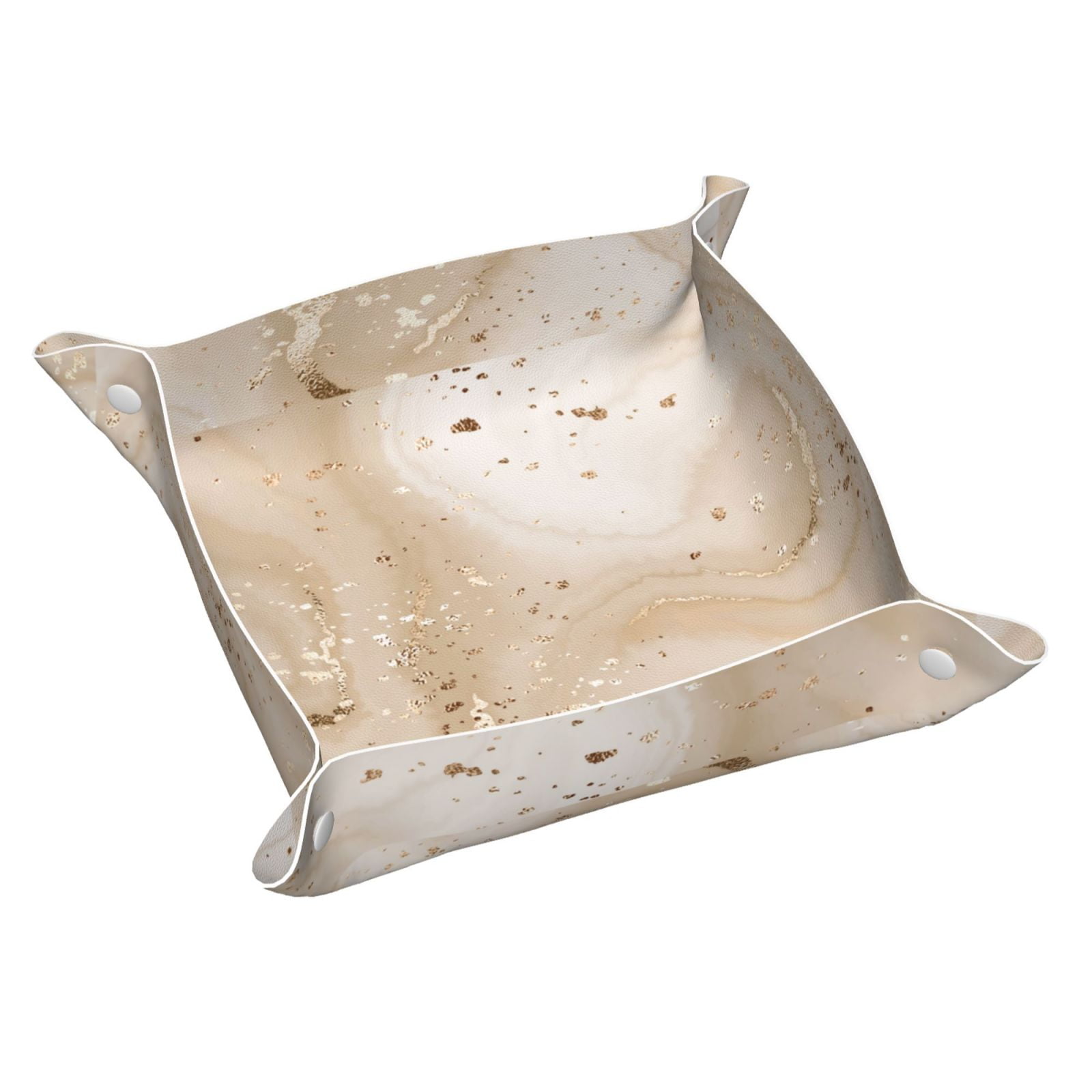 Leather Tray Stain Proof Waterproof Portable Tray 9.8×2in Bedside Table ...