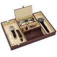 Juval Men's Leather Valet Tray - Bedside Organizer for Phones, 6 ...