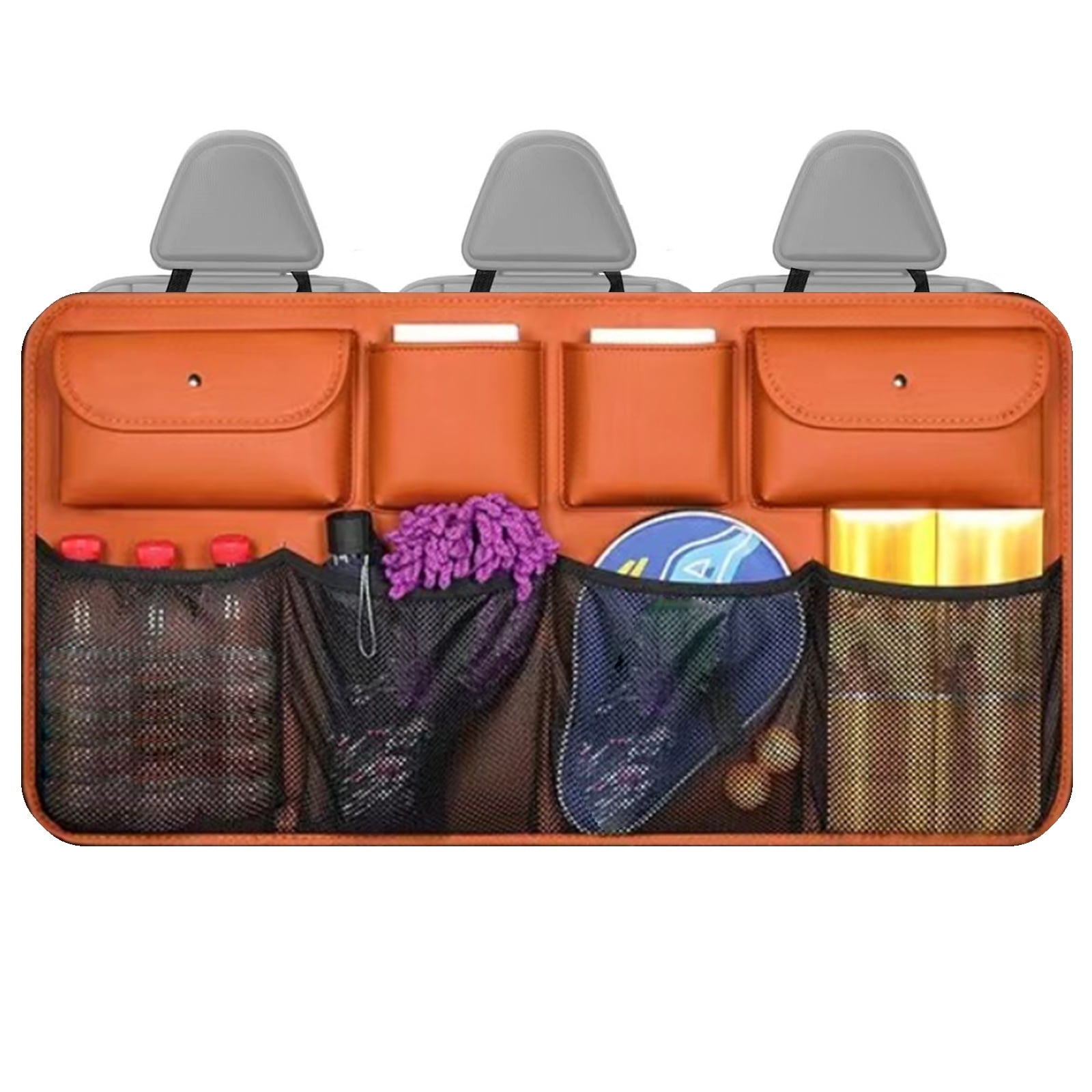 Leather Vehicle Trunk Storage Bag With Multiple Ventilated Compartments ...