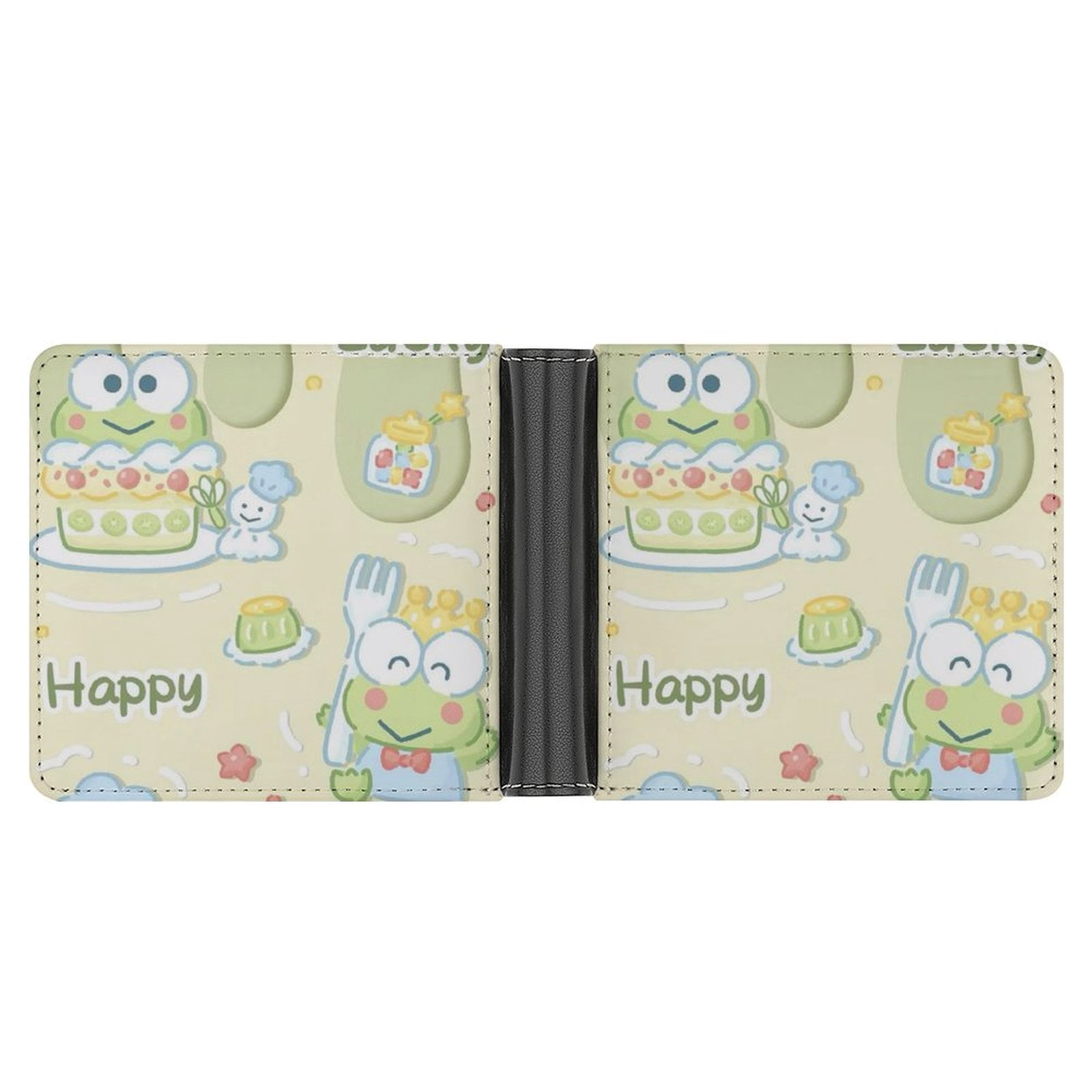 Leather Wallet Cute Kawaii Anime Cool Cartoon Keroppi Fun Purse Credit ...