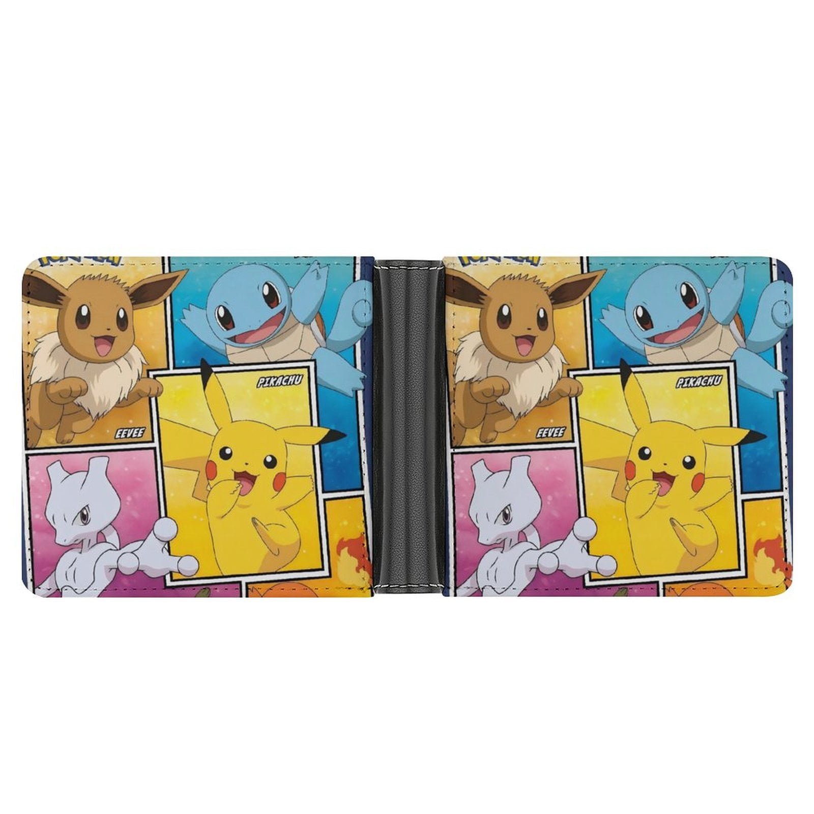 Leather Wallet Cute Kawaii Anime Cool Cartoon Pokemen Fun Purse Credit ...