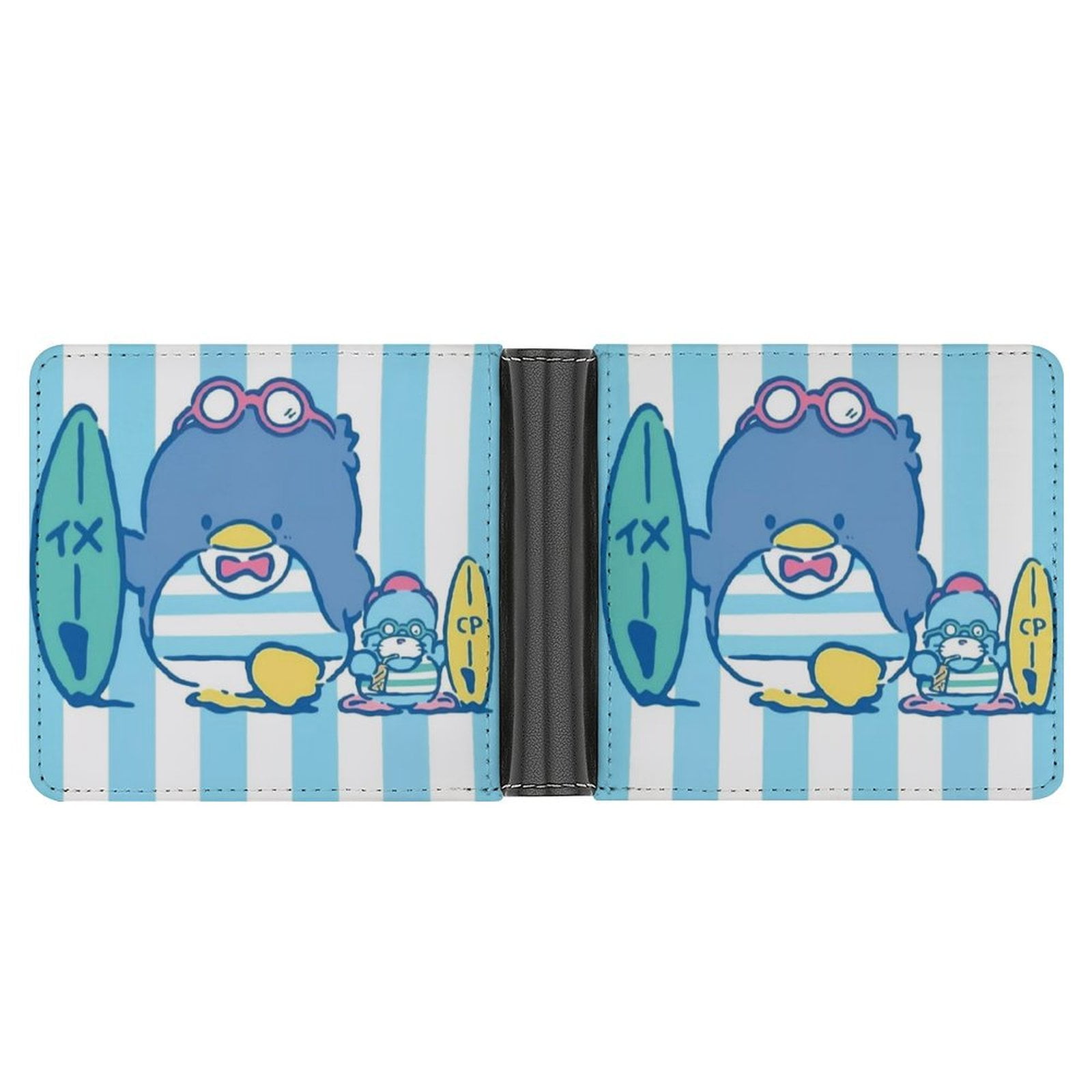 Leather Wallet Cute Kawaii Anime Cool Cartoon Tuxedo Sam Fun Purse ...