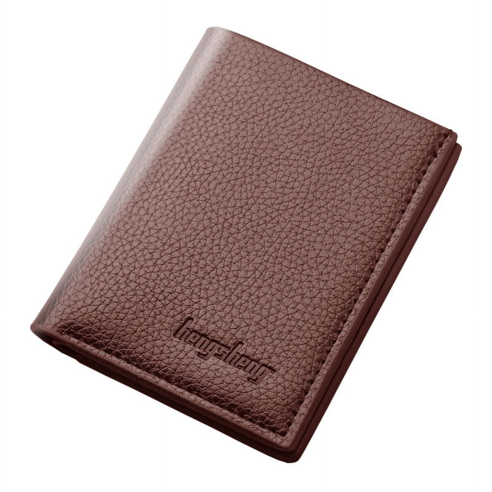 Leather Wallet Male 2026 New First Layer Cowhide Short Wallets 3% Off ...