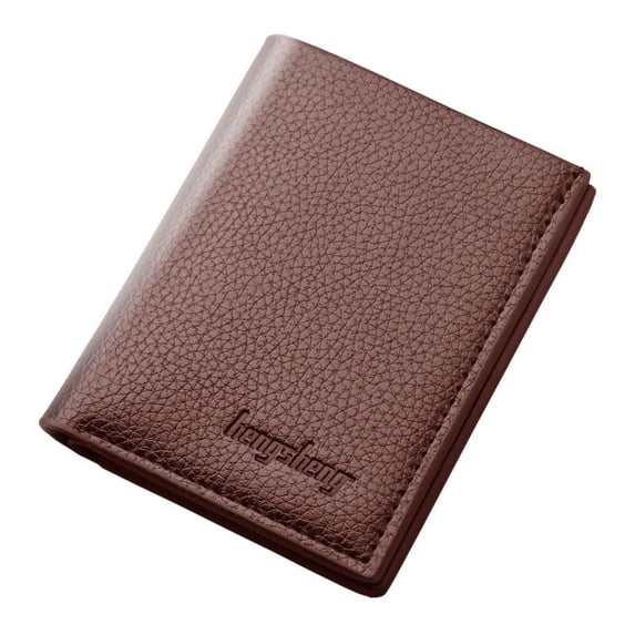 Leather Wallet Male 2026 New First Layer Cowhide Short Wallets 3% Off ...