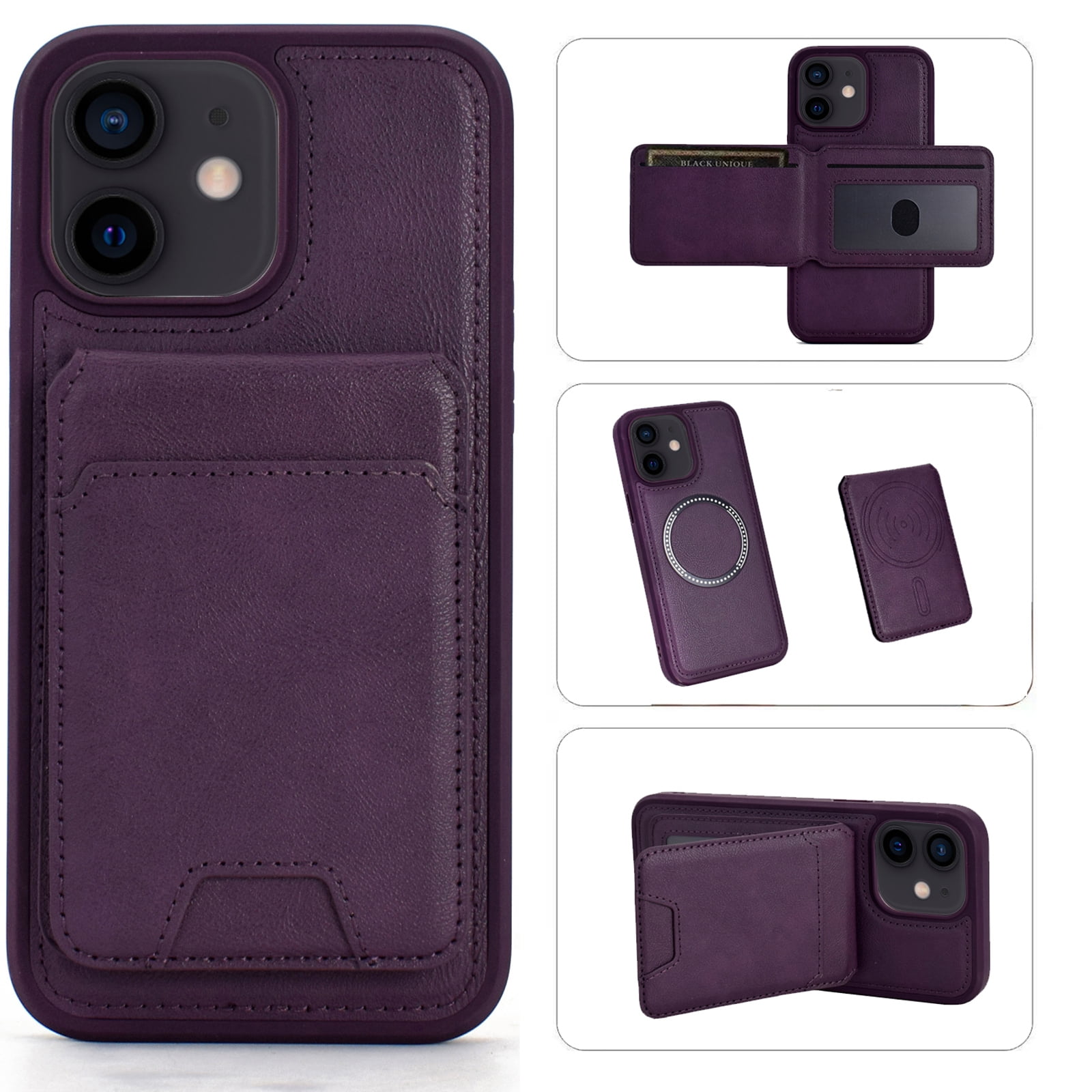 Leather Wallet Phone Cases Compatible with iPhone 12 Case with Card ...