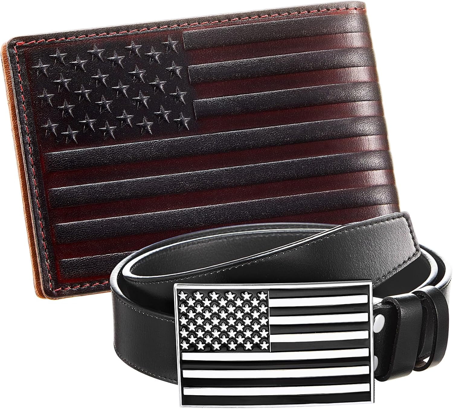 Leather Wallets for Men ID Window and RFID Blocking, Billfold Rodeo ...