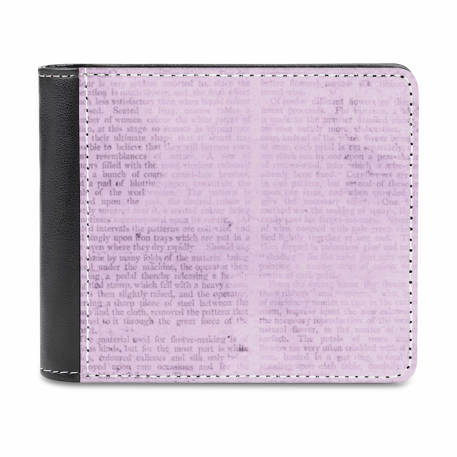 Leather Wallets for Men Vintage Newspaper Ads Old=47 Bifold Father's ...