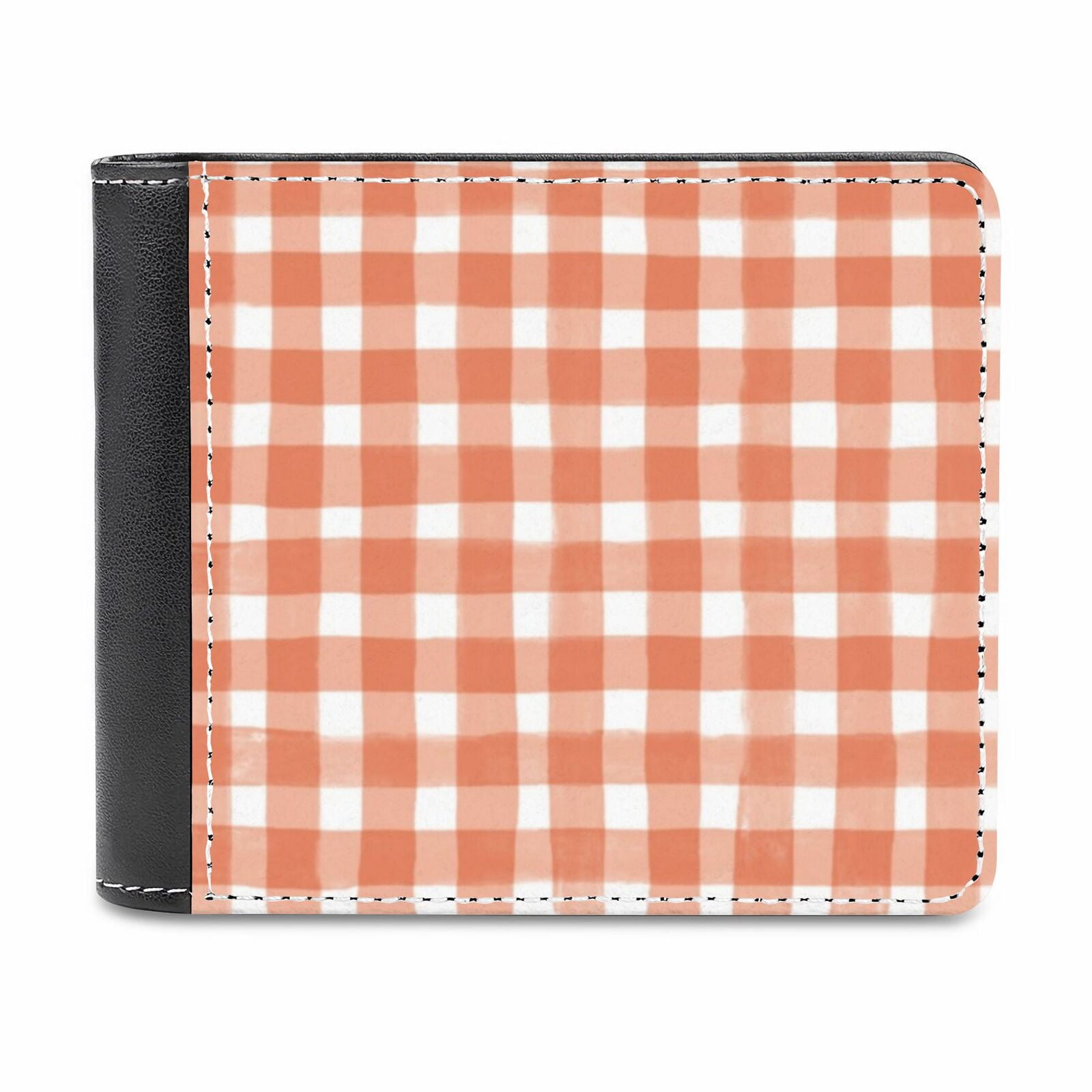 Leather Wallets for Men Watercolor Floral Seamless Patterns=2 Bifold ...