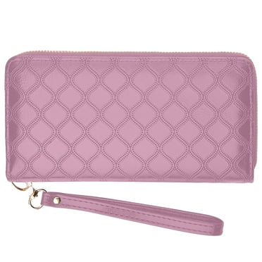 Time and Tru Women's Roxy Wallet on a String Vinyl Solid Green ...