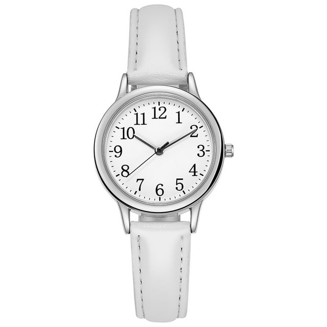 Leather Watch Minimalist Women's Sleek Quartz Dial Fashion With Strap ...