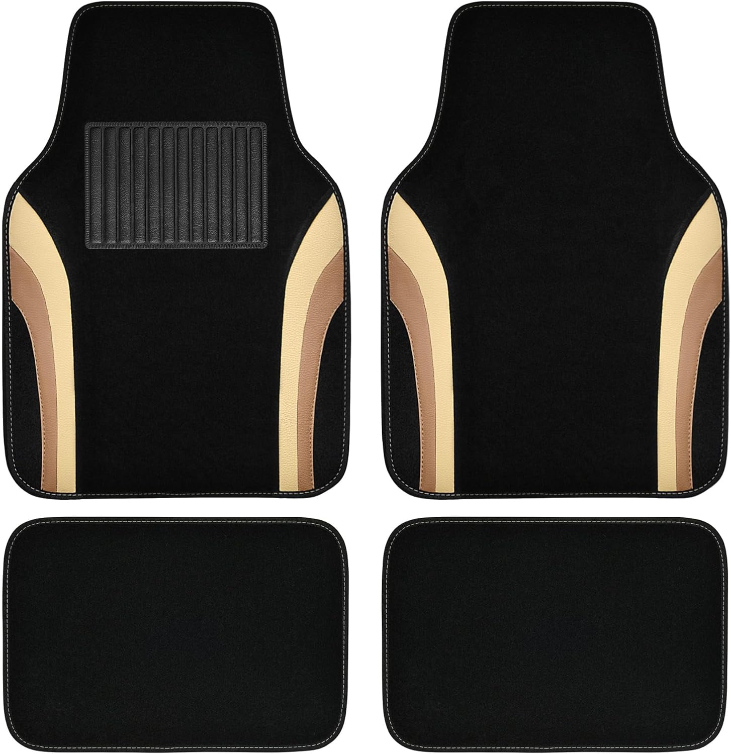 Leather Waterproof Sporty Car Floor Mats Carpet,Universal Automotive ...