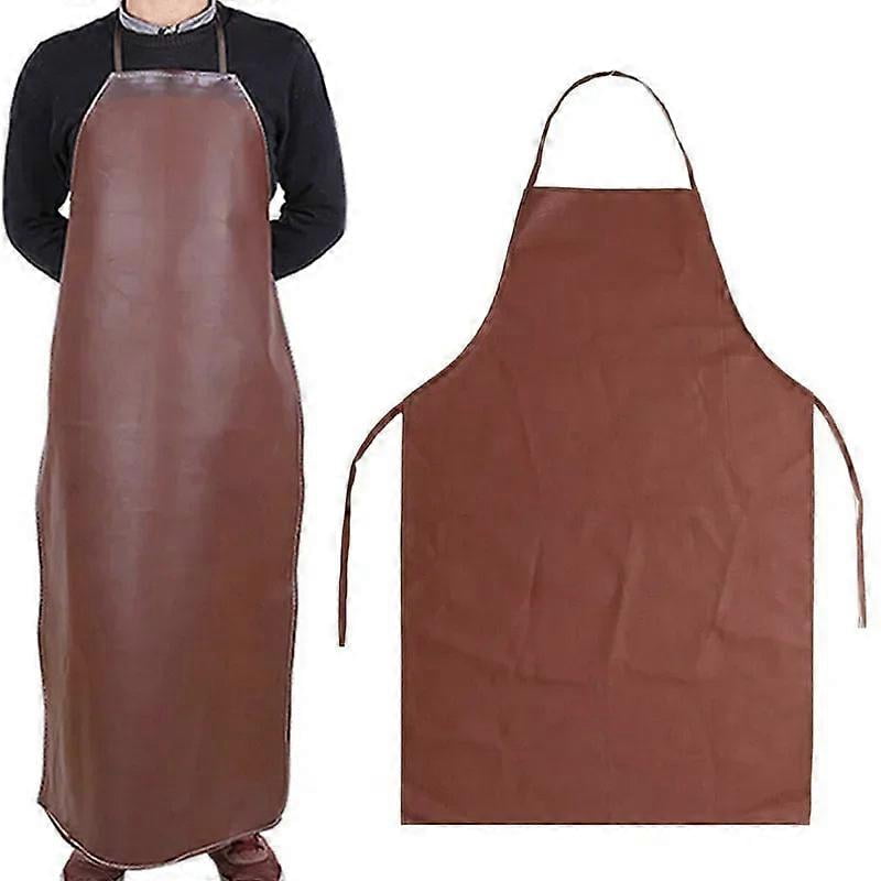Leather Welding Apron - 100cm Heat & Water Resistant Safety Gear For ...