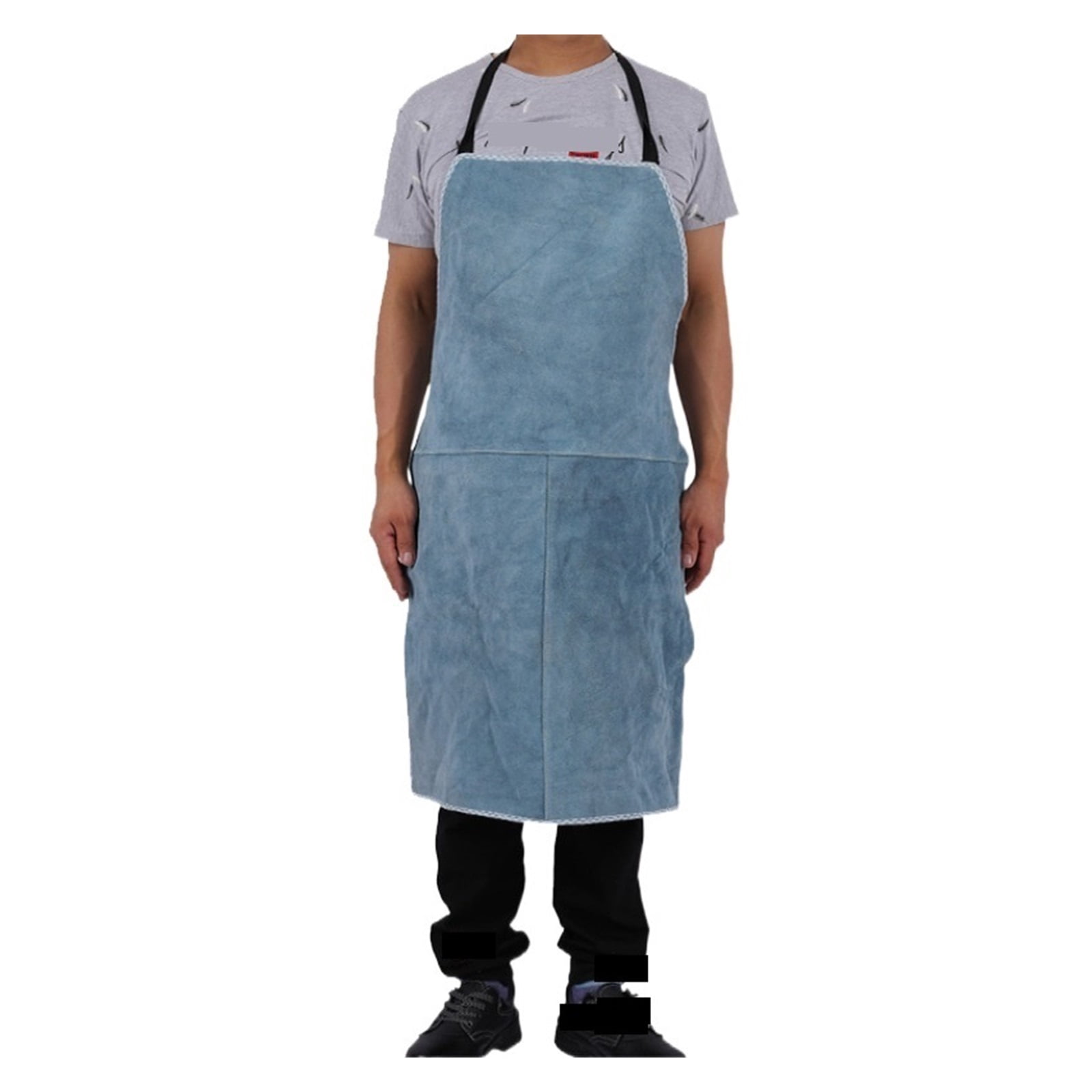 Leather Welding Apron, Fire Resistant Welder Smock, Welding Jacket ...