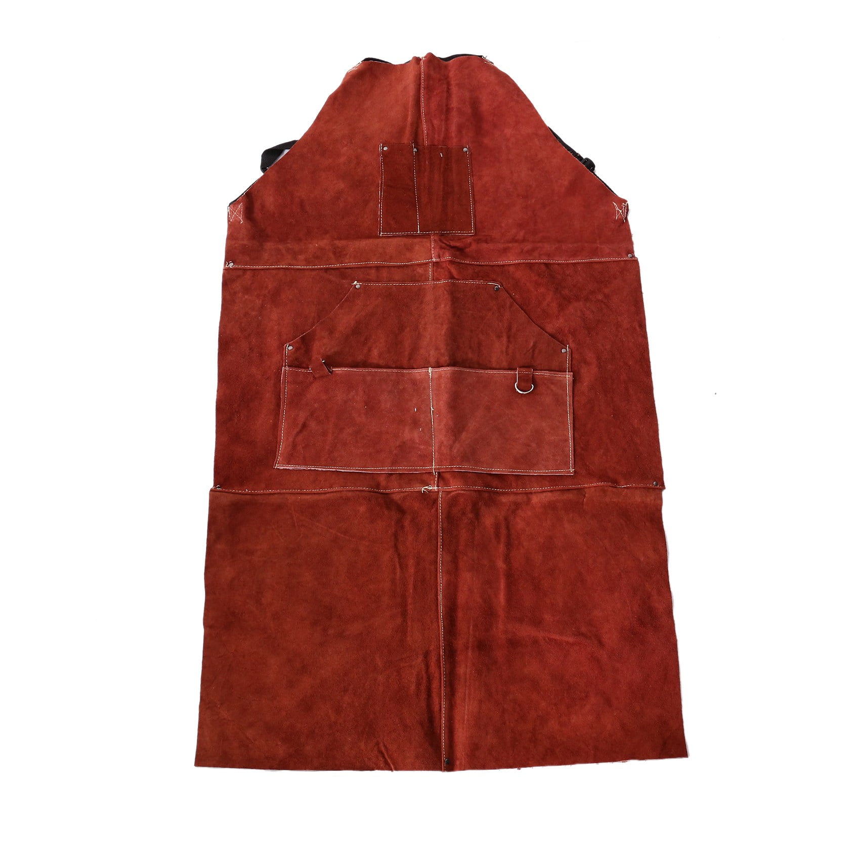 Leather Welding Apron - Heat & Flame- Heavy Duty Work Forge with 6 ...