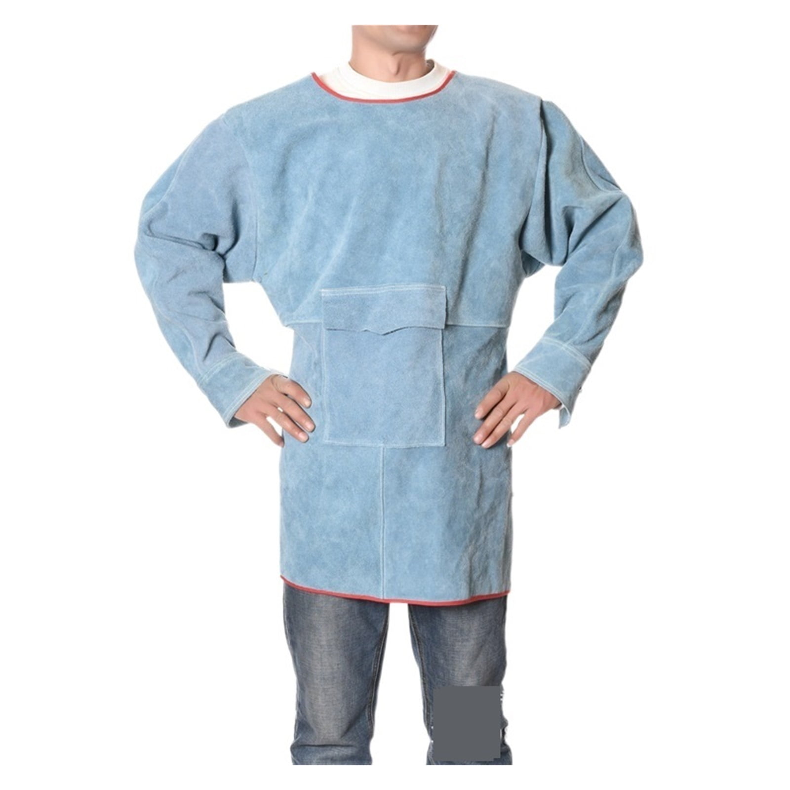 Leather Welding Apron, Leather Welding Suit, Anti-scald Flame Resistant ...