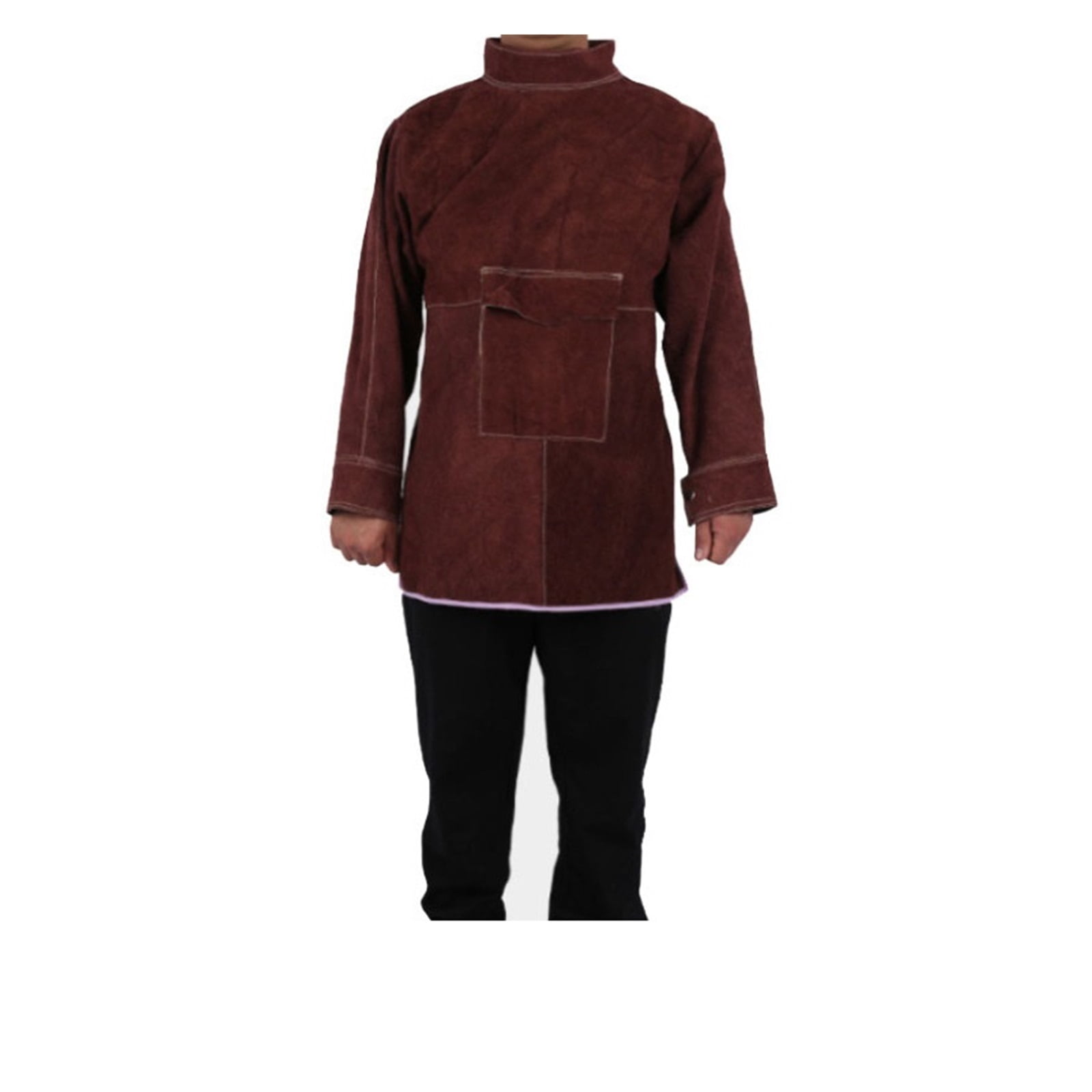 Leather Welding Apron With Sleeve,Welding Jacket Leather Apron Long ...