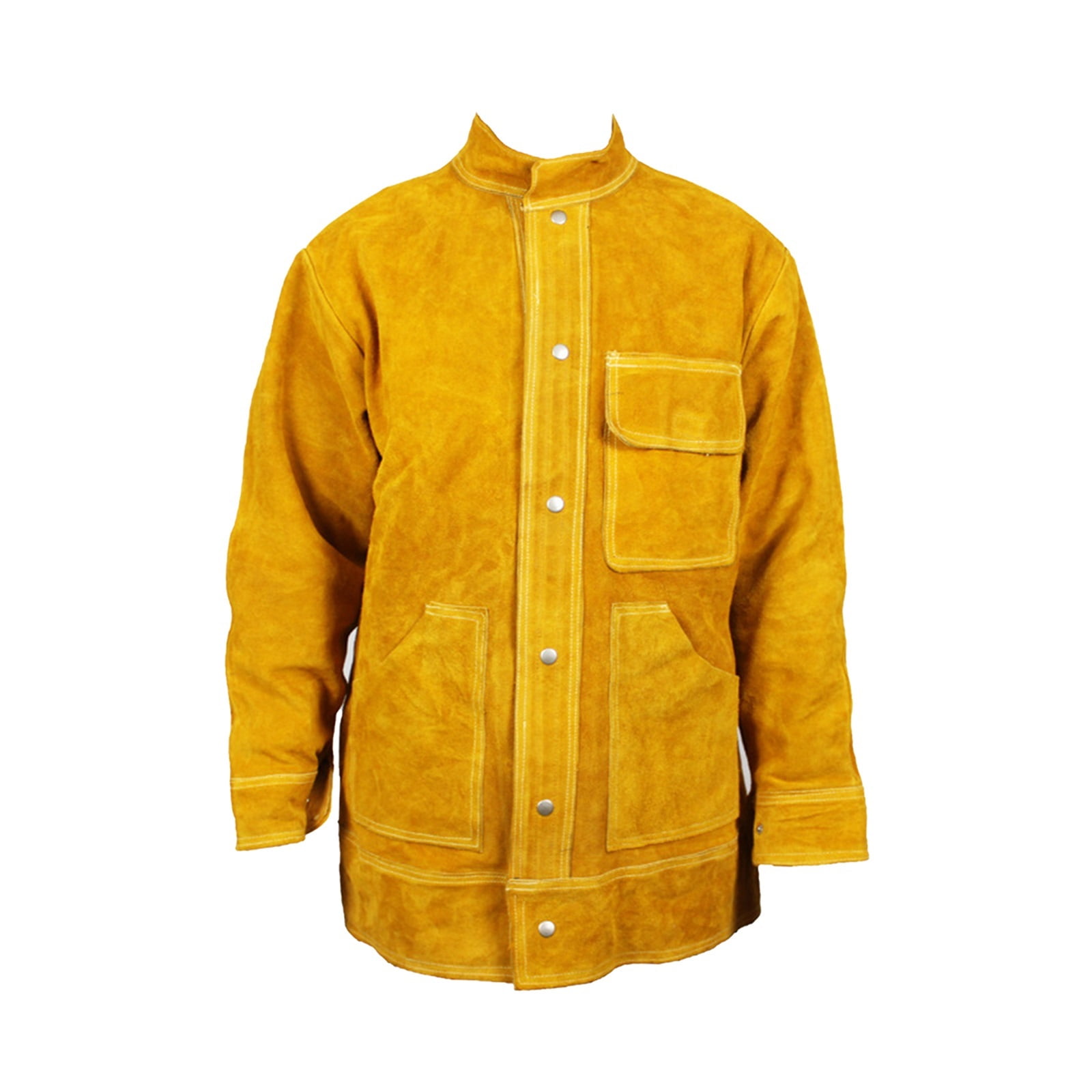 Leather Welding Coat Protective Apron Apparel Weld Jacket Soldering ...