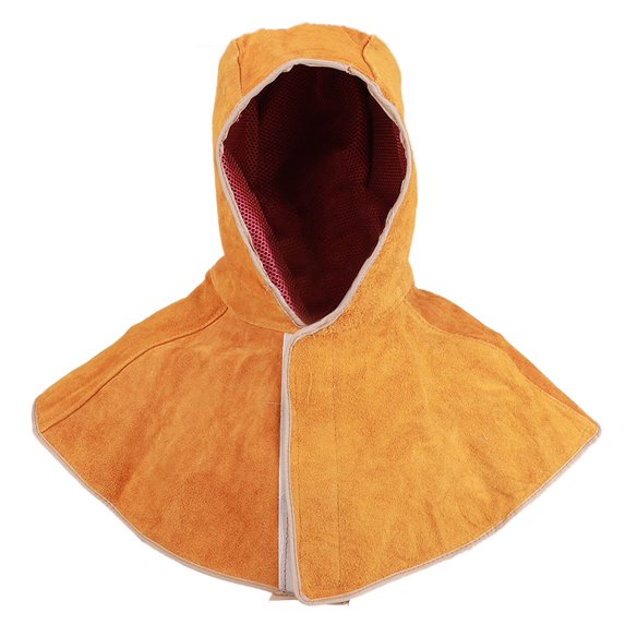 Leather Welding Hood, Welding Neck Protector, Cowhide Split Leather ...