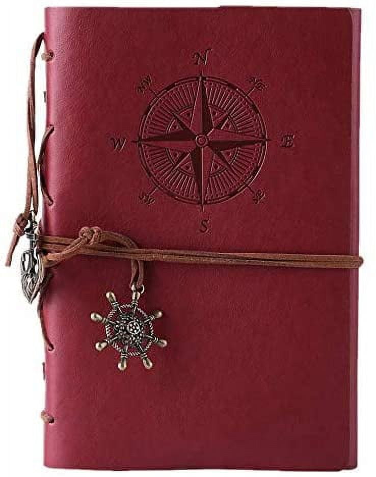 Leather Writing Journal Notebook,Classic Spiral Bound Notebook ...