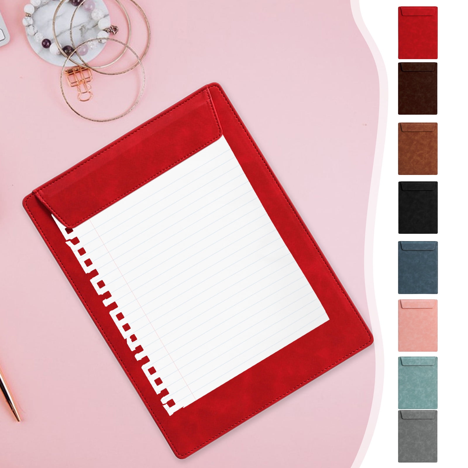 Leather-like Magnetic Clipboard Pad A4 Size Writing Surface Folder ...