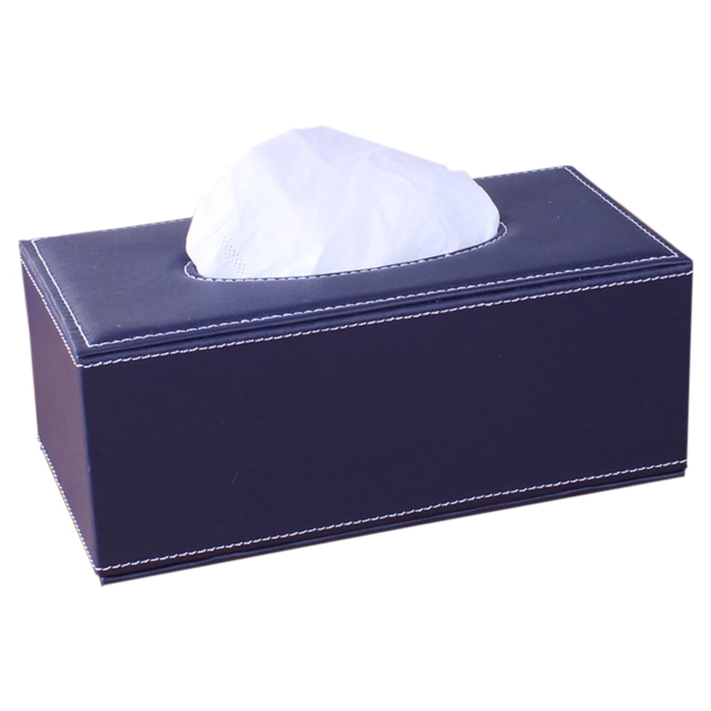 Leather tissue box cover rectangular square tissue box rack - Walmart.com