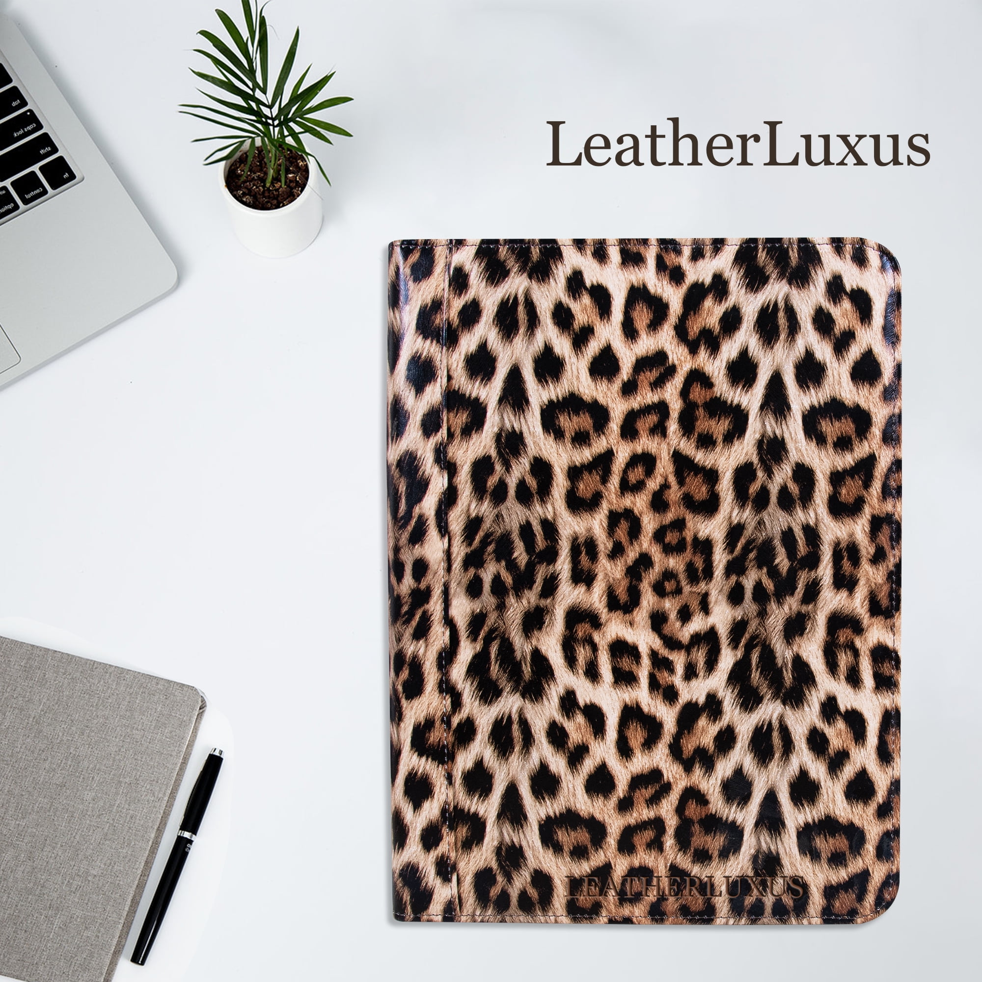 LeatherBelief Vegan Leather Portfolio 3 Ring Binder Zippered Notepad ...