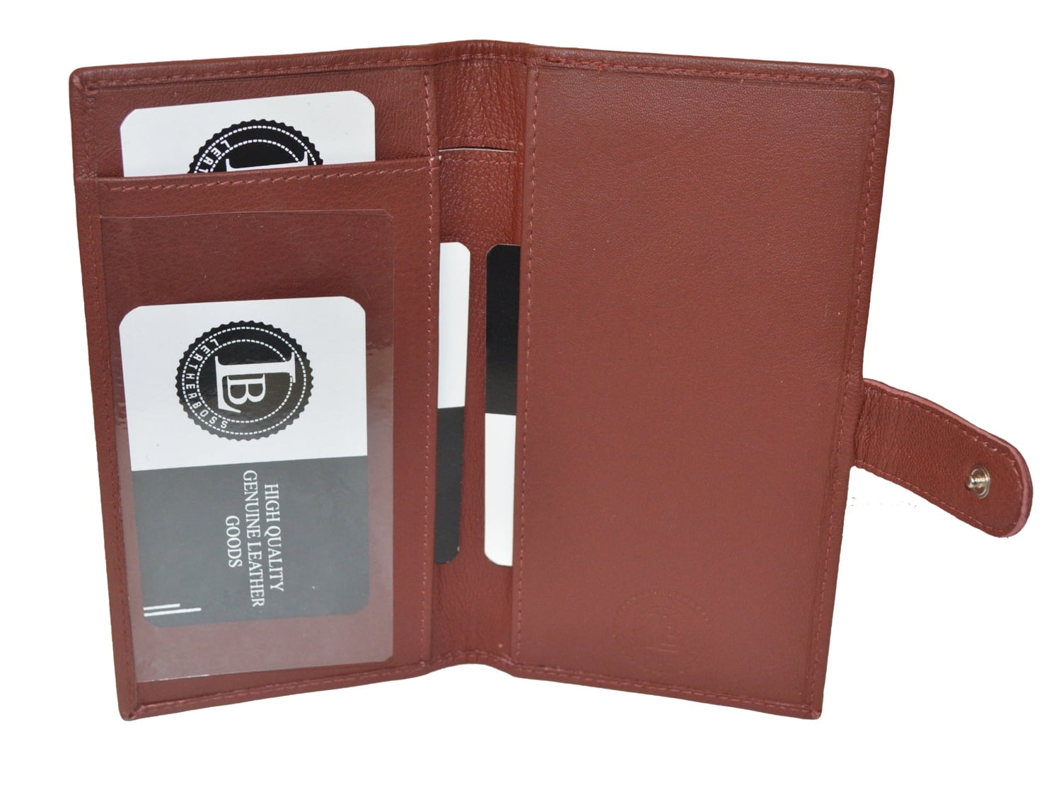 Leatherboss Checkbook Cover With Snap Closure - Walmart.com