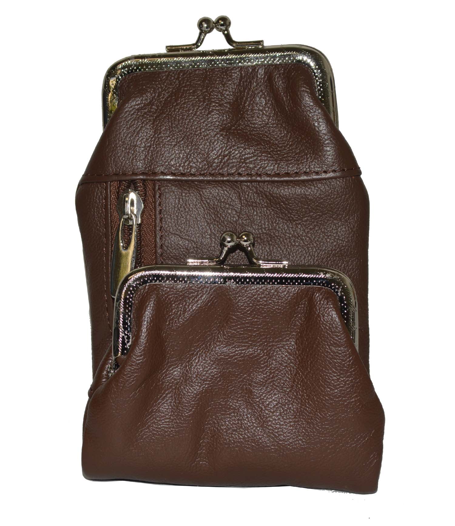 Leatherboss Genuine Leather Cigarette and Lighter Case with Twist Clasp ...