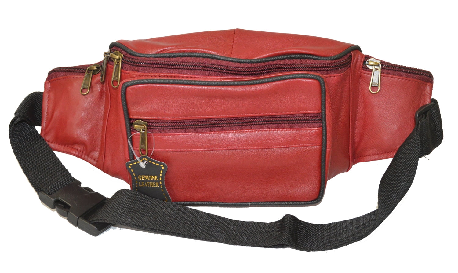 Leatherboss Genuine Leather Fanny Pack - Unisex Waist Bag - Hip Pouch ...