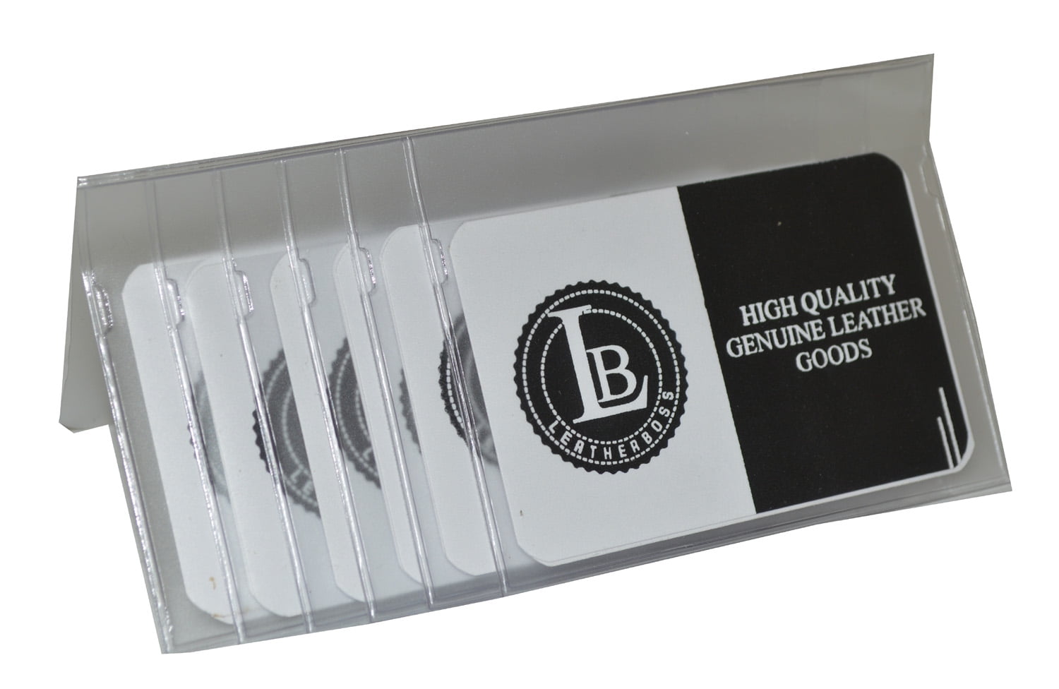 Leatherboss Plastic Credit Card Inserts, 6-Page Wallet Organizers, Set ...