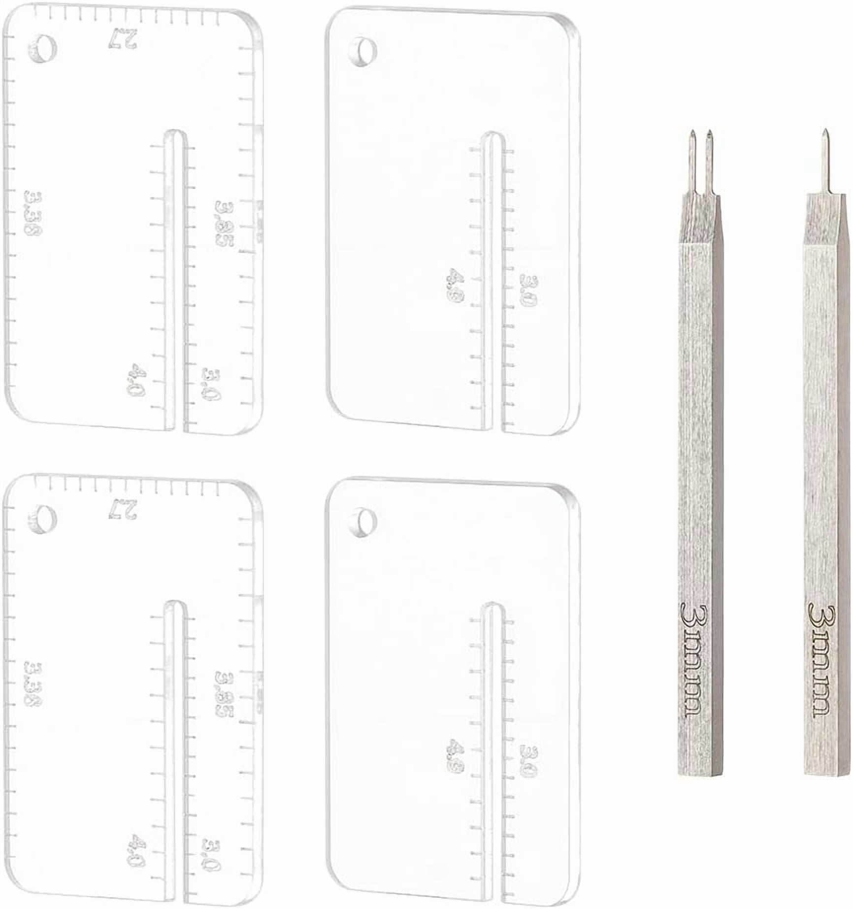 Leathercraft Hole Punches Tool Kits with 2 Pcs Leather Stitching Punch ...