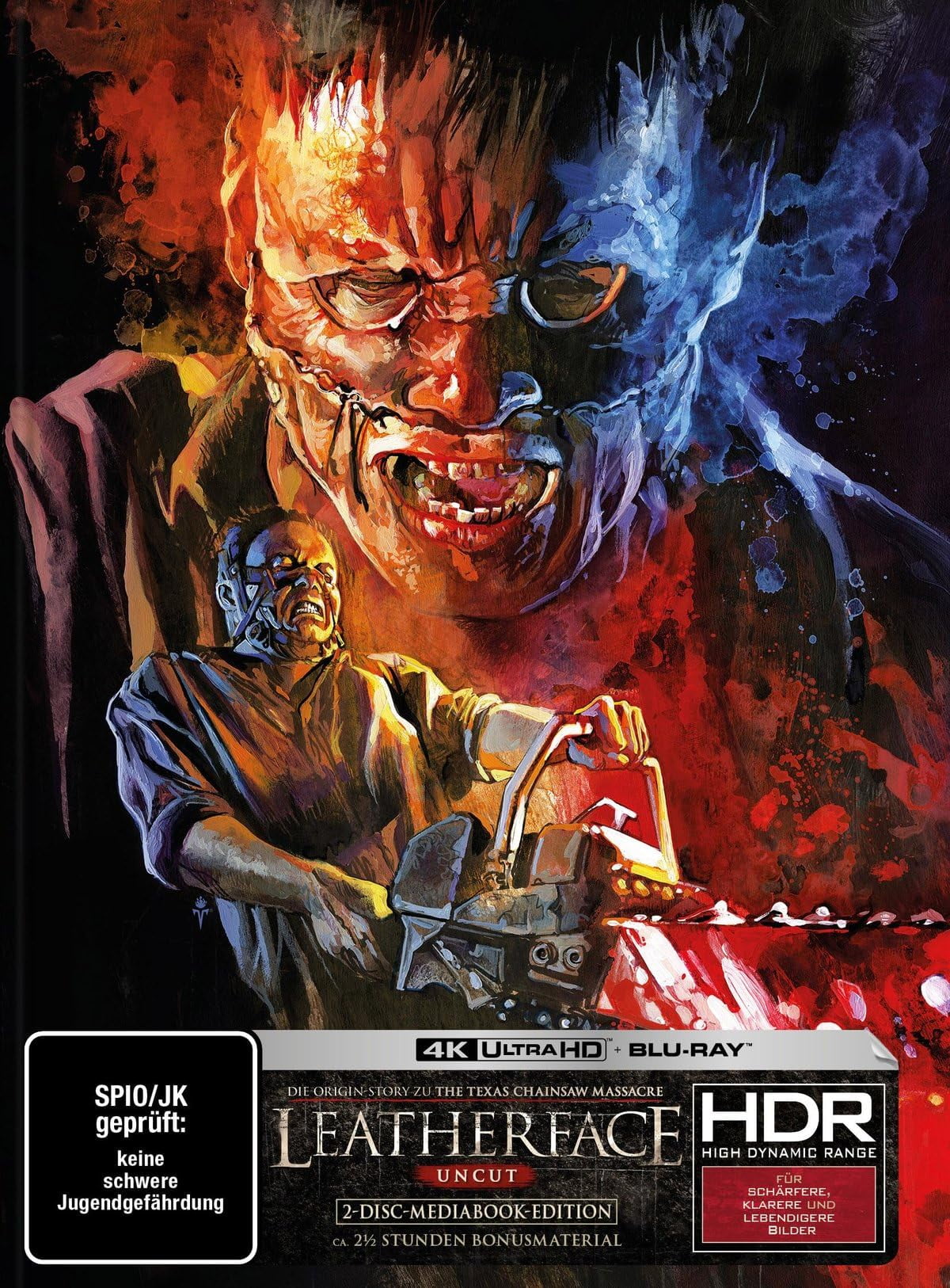 Leatherface - Uncut - Mediabook - Cover A (4K Ultra HD+Blu-ray) - Timo ...
