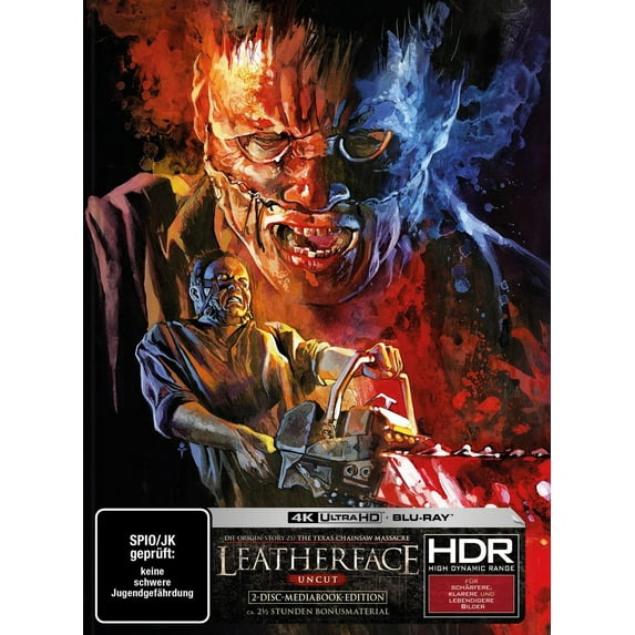 Leatherface - Uncut - Mediabook - Cover A (4K Ultra HD+Blu-ray) - Timo ...