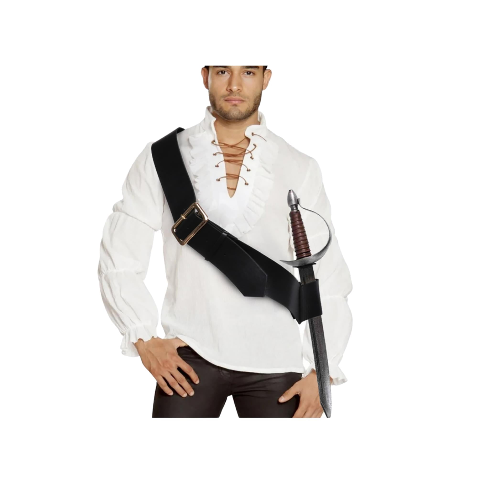 Leatherlike Cross Strap Sword Holder Adult Costume Accessory ...