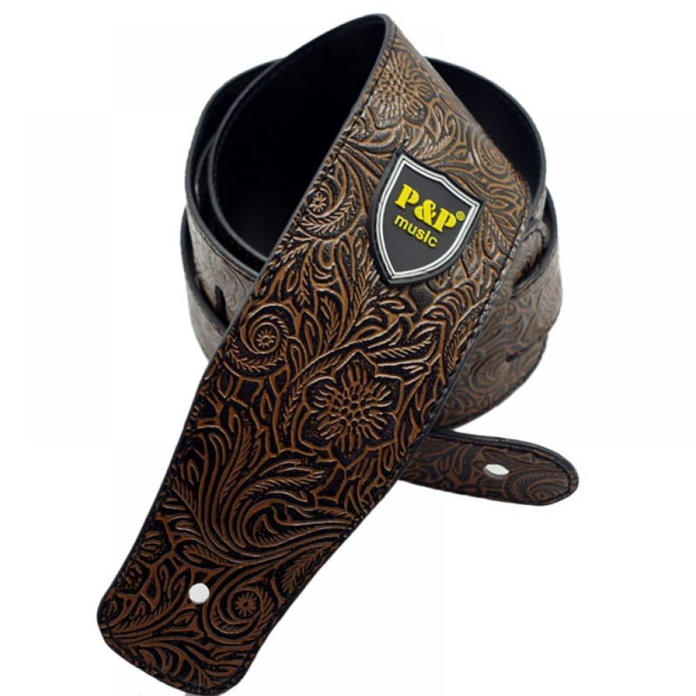 Leathers Deluxe Soft Leather Guitar Strap, Super Soft Suede Backing, 2. ...