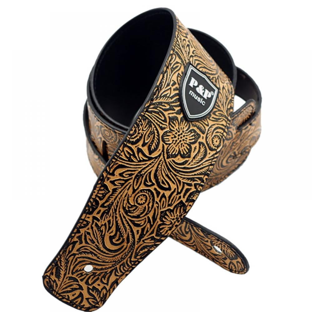 Leathers Deluxe Soft Leather Guitar Strap, Super Soft Suede Backing, 2. ...