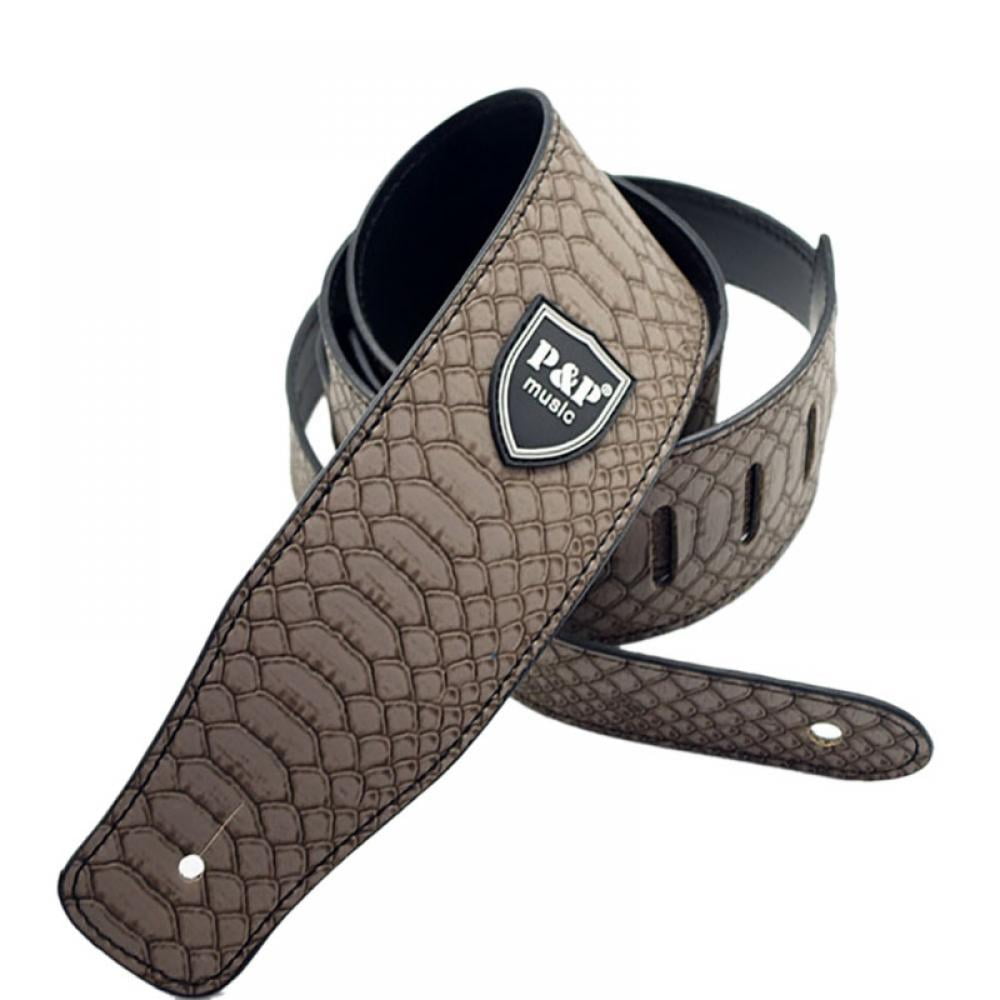 Leathers Deluxe Soft Leather Guitar Strap, Super Soft Suede Backing, 2. ...