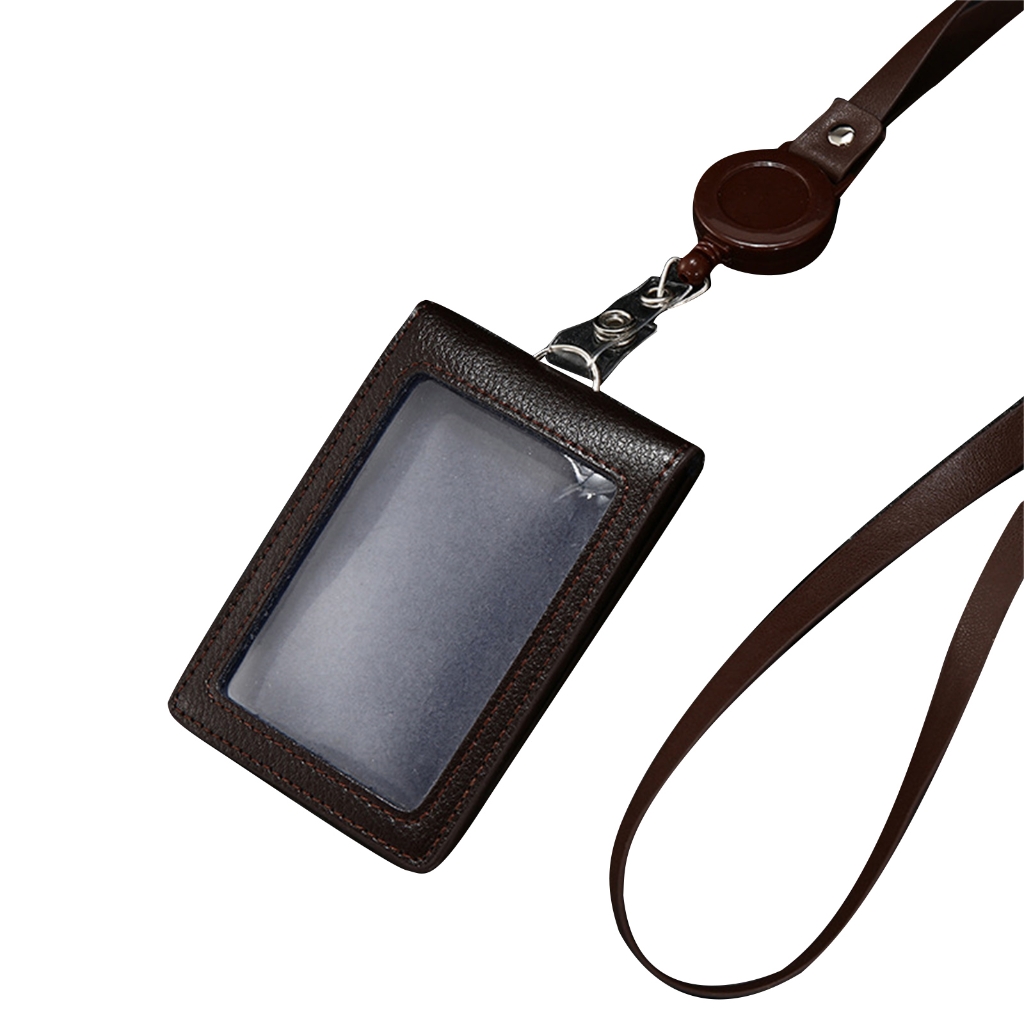 Leathers IDs Badge Holder Organizer Work Card Case Sleeve with ...