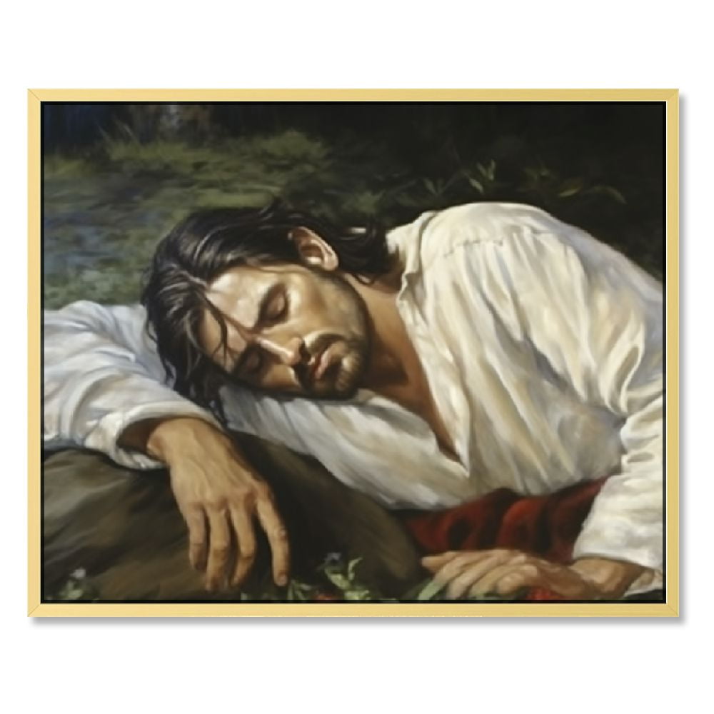 Leave It To God and Go To Sleep Canvas Wall Art Sleeping Girl Canvas ...