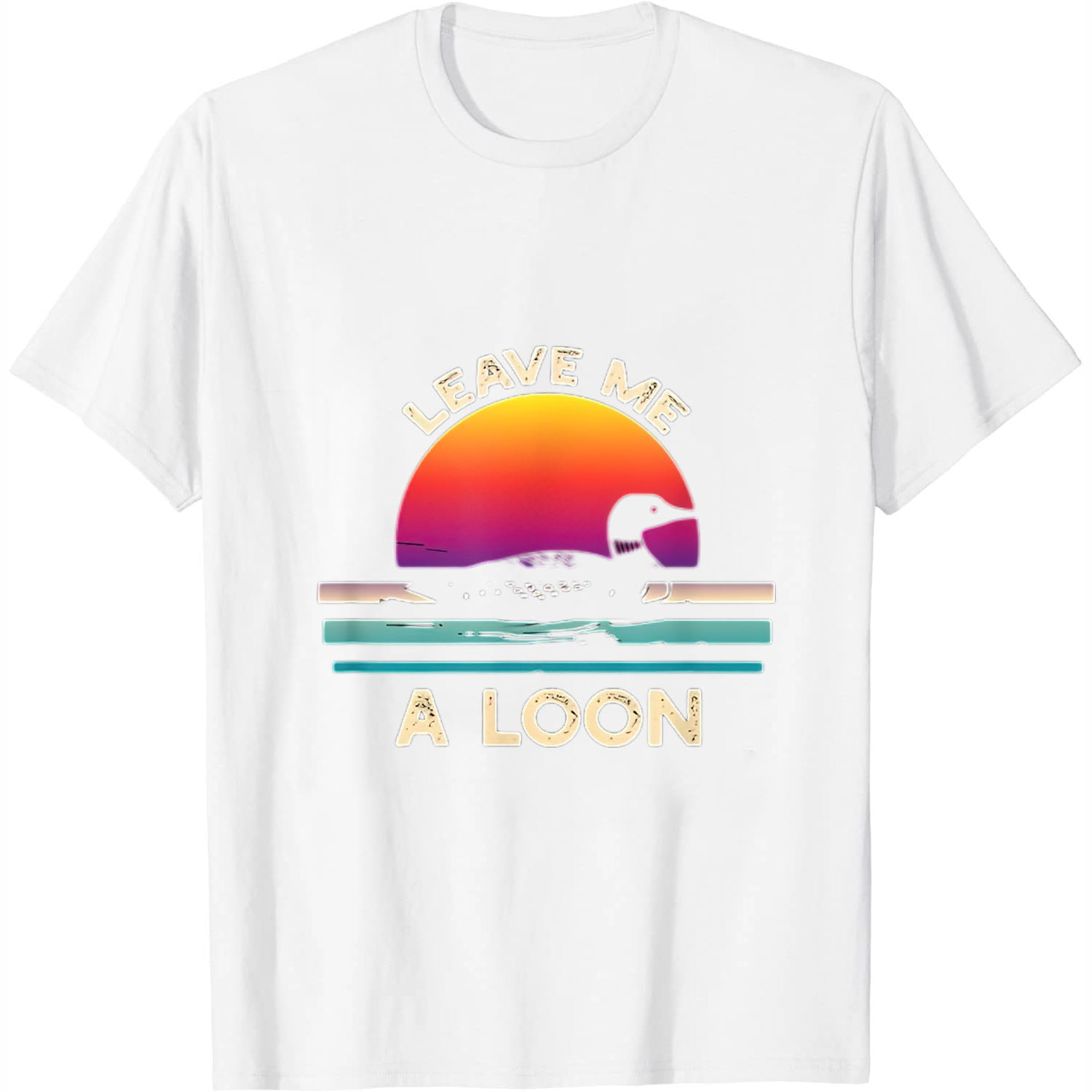 Leave Me A Loon Funny Loon Birdwatching Womens T-Shirt White Small ...