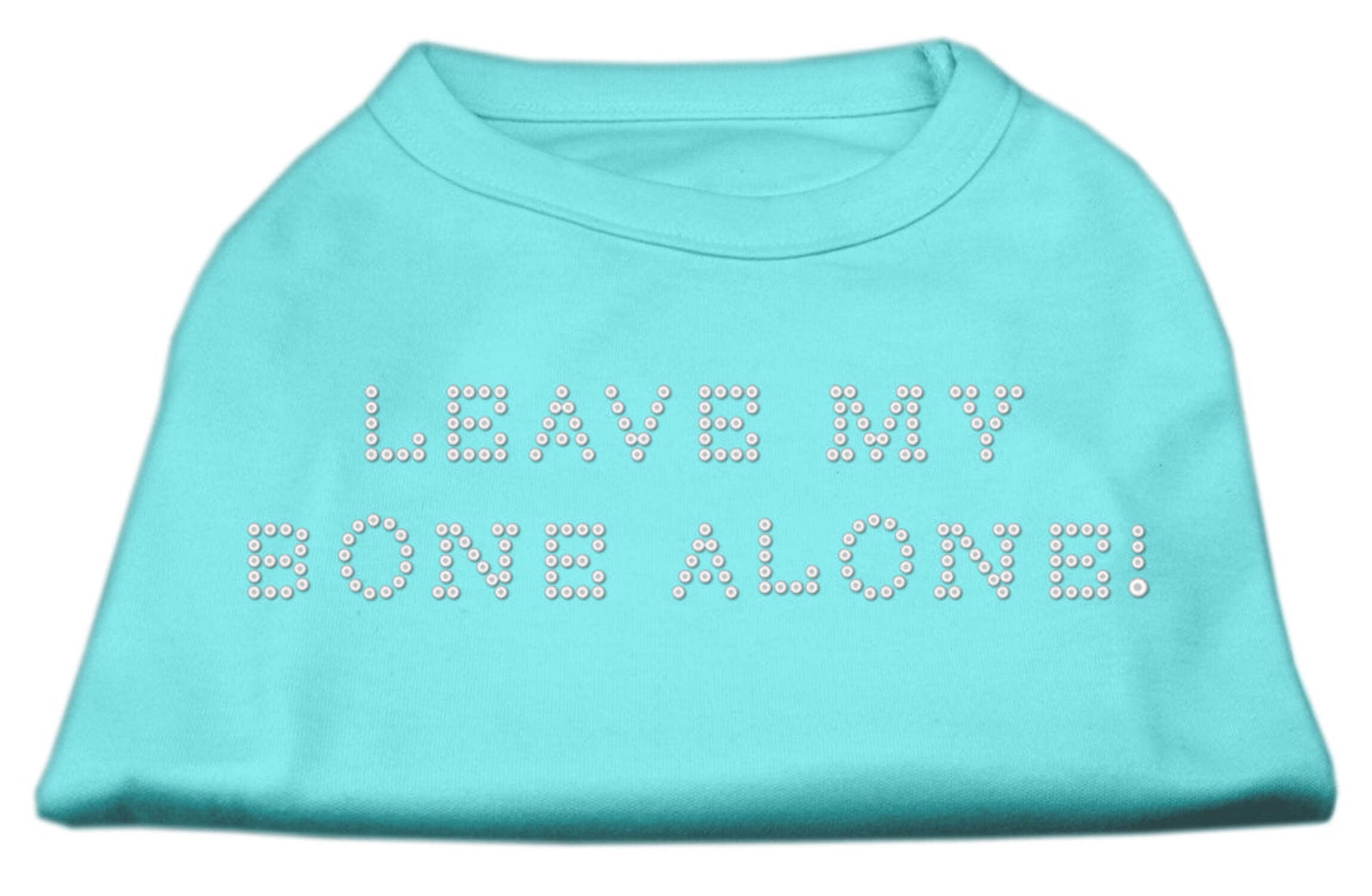 Pet Dog Cat Shirt Rhinestone, "Leave My Bone Alone!" - Walmart.com