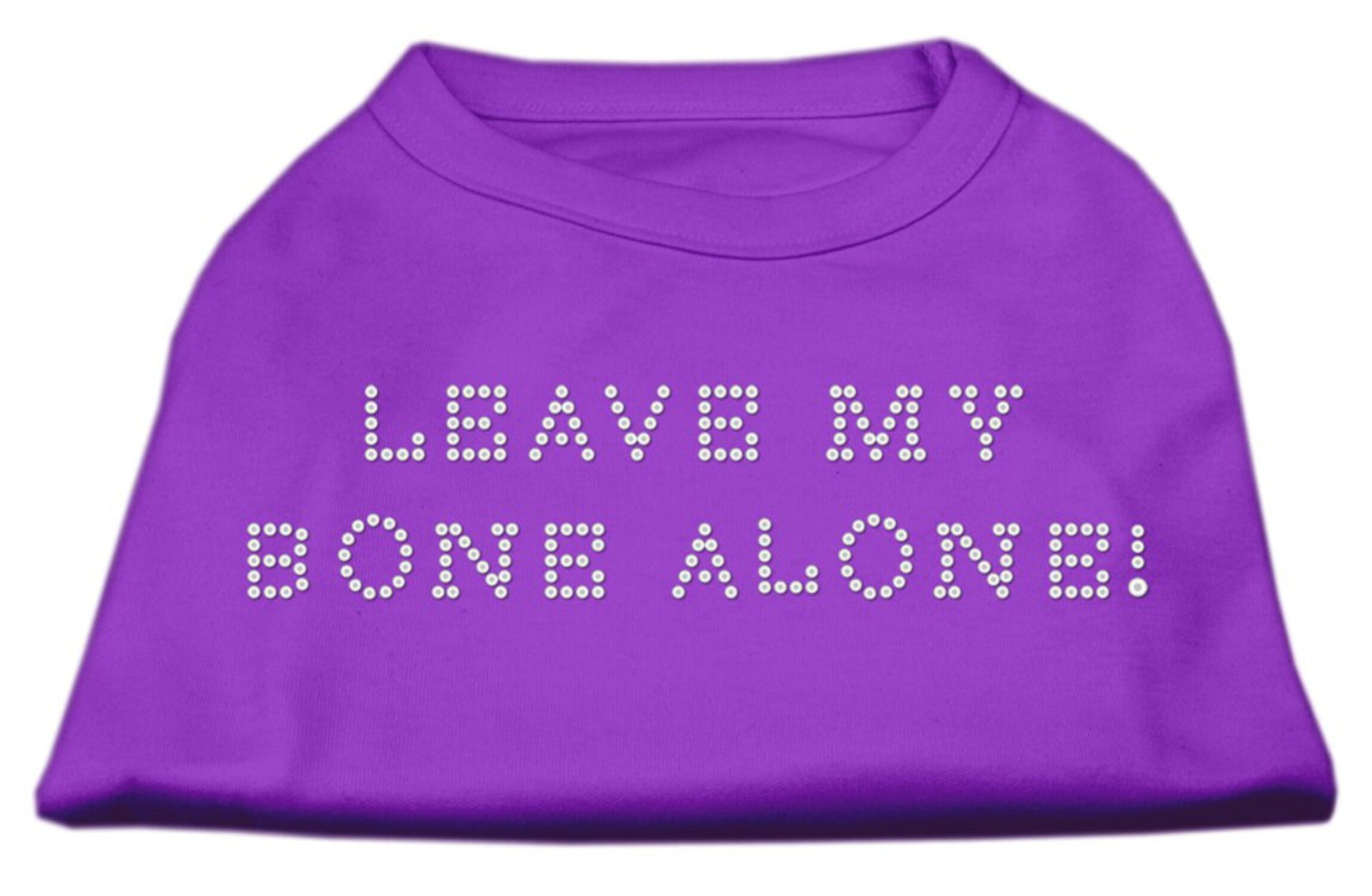 Pet Dog Cat Shirt Rhinestone, "Leave My Bone Alone!" - Walmart.com