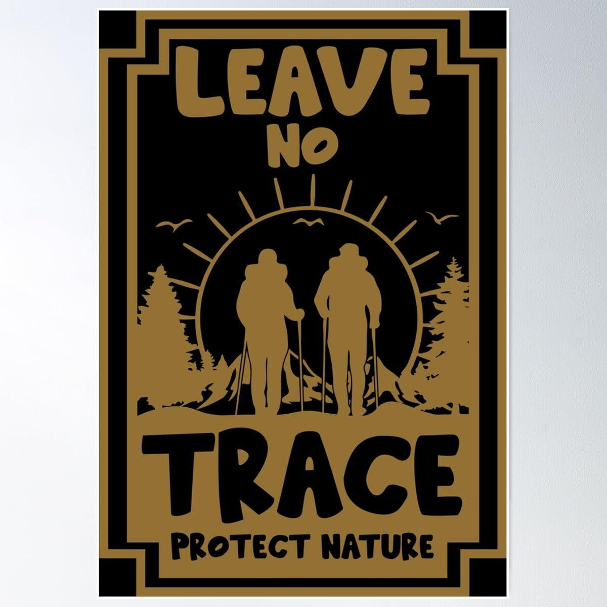 Leave No Trace Poster - Wilderness Bushcraft - Alasksan Nature ...