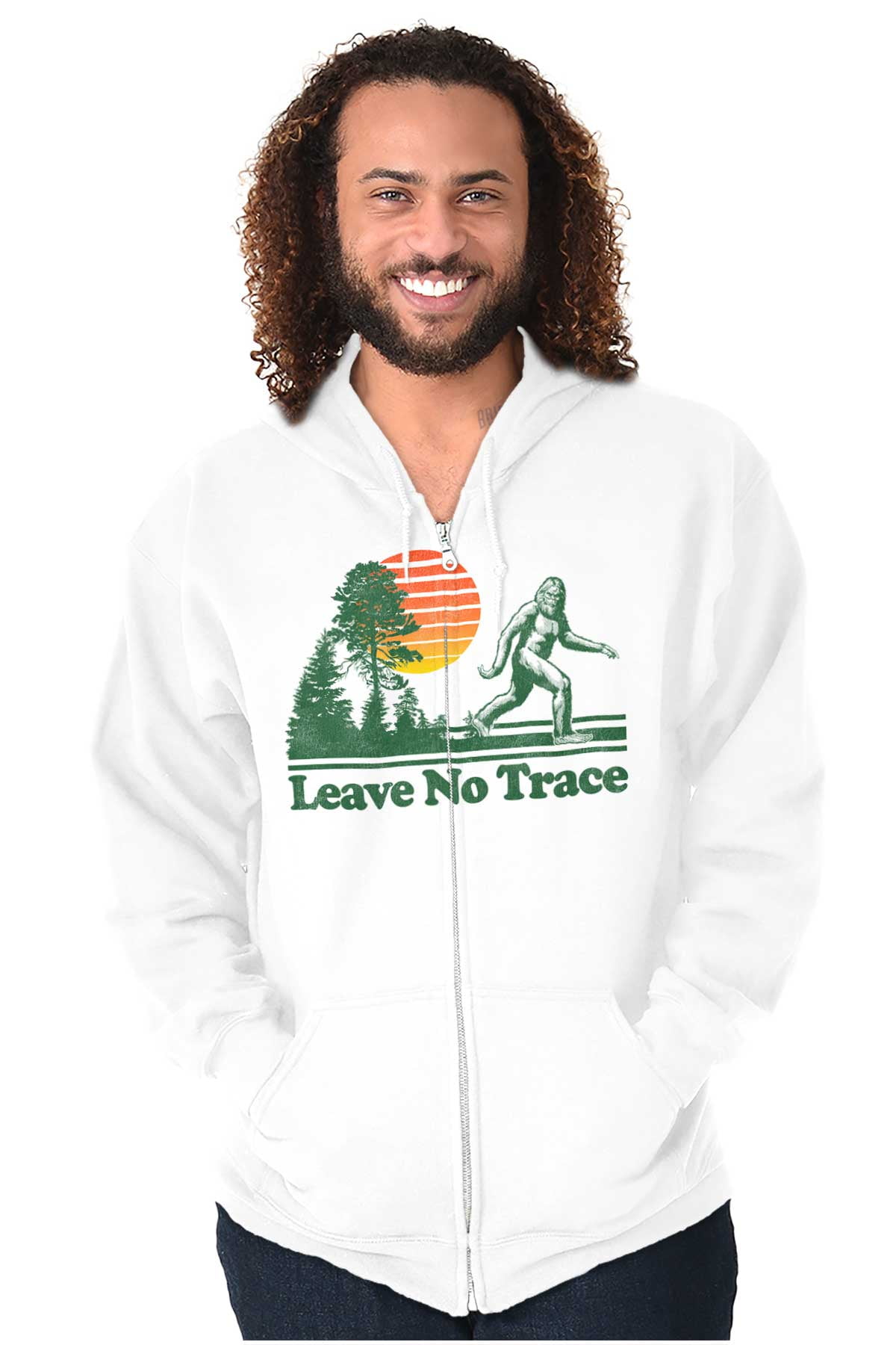 Leave No Trace Urban Legend Sasquatch Unisex Plus Size Zip Hoodie ...