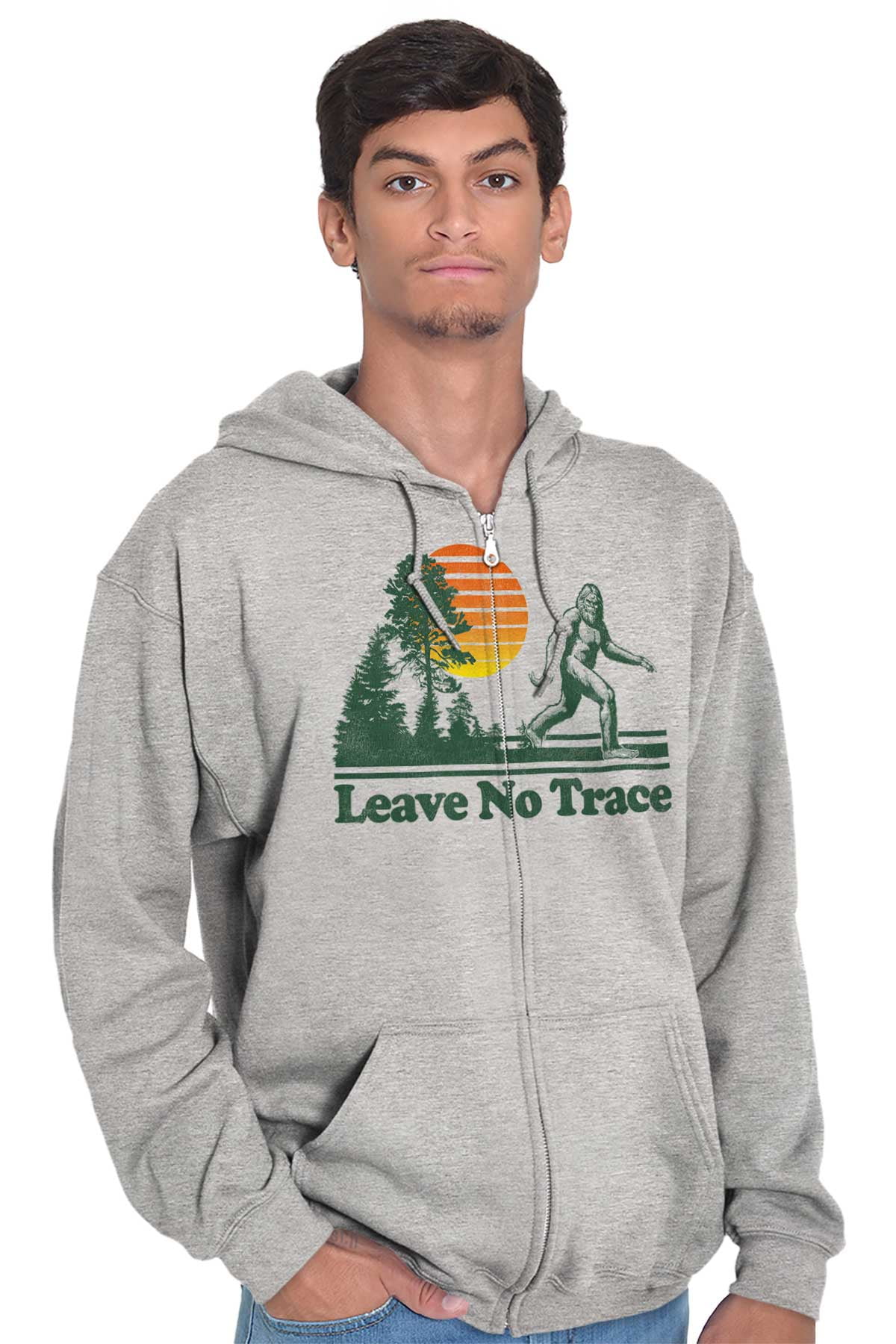 Leave No Trace Urban Legend Sasquatch Unisex Plus Size Zip Hoodie ...